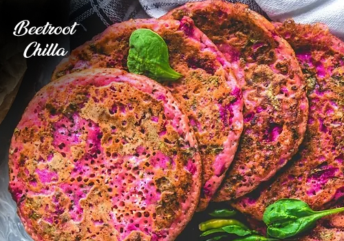 Beet Root Chilla | Beet Root Chilla