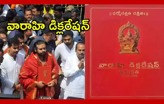 ఇదే ‘వారాహి డిక్లరేషన్’ | pawan kalyan announced varahi declaration ...