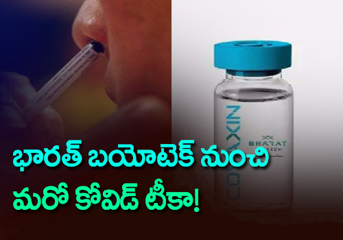 భారత్‌ బయోటెక్ నుంచి మరో కోవిడ్ టీకా! | bharath biotech focus on ...