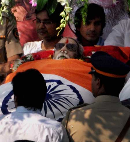 Bal Thackeray Funeral Photos