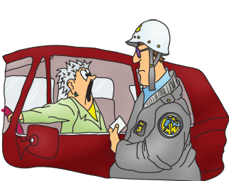 Funny Speeding Ticket Cartoon