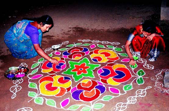 Beautiful Pongal Kolam | Kolam Rangoli Designs | Pongal Kolam Designs ...