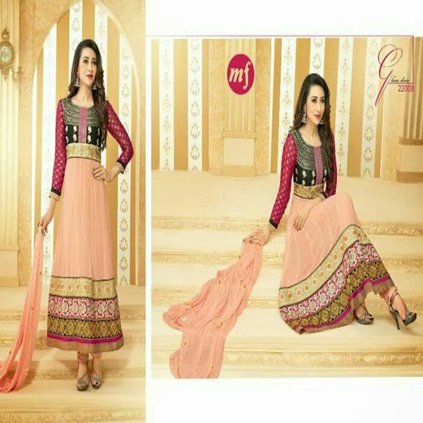 Peach-N-Pink-Anarkali-Dress | Designer-Party-ware-Peach-N-Pink ...